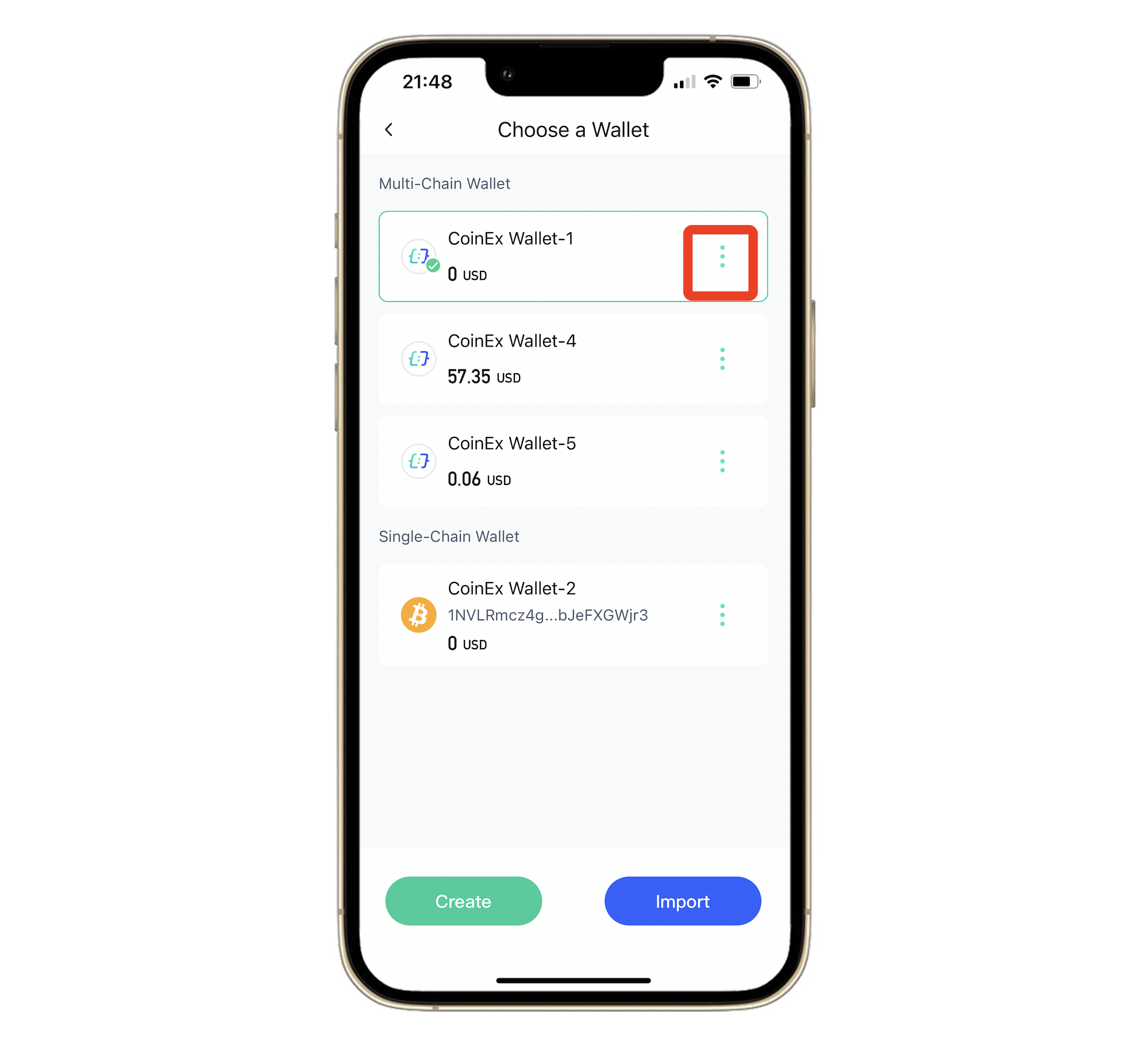How to encrypt backup mnemonics – CoinEx Wallet