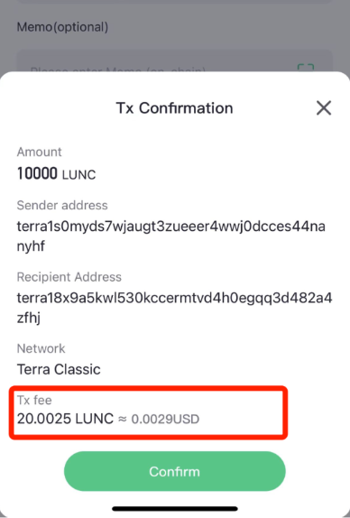 LUNC (Terra Classic) – CoinEx Wallet